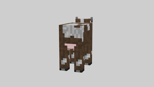 Minecraft Kuh manipuliert 3D-Modell - TurboSquid 1980171