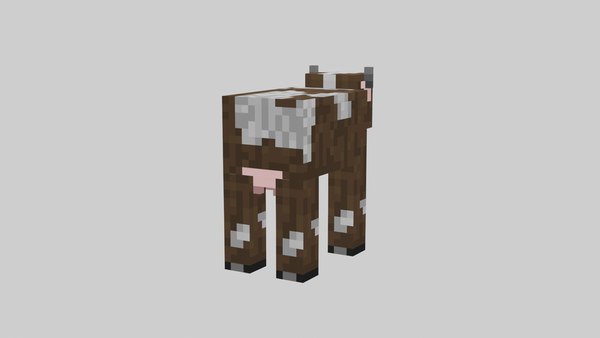Minecraft Kuh manipuliert 3D-Modell - TurboSquid 1980171