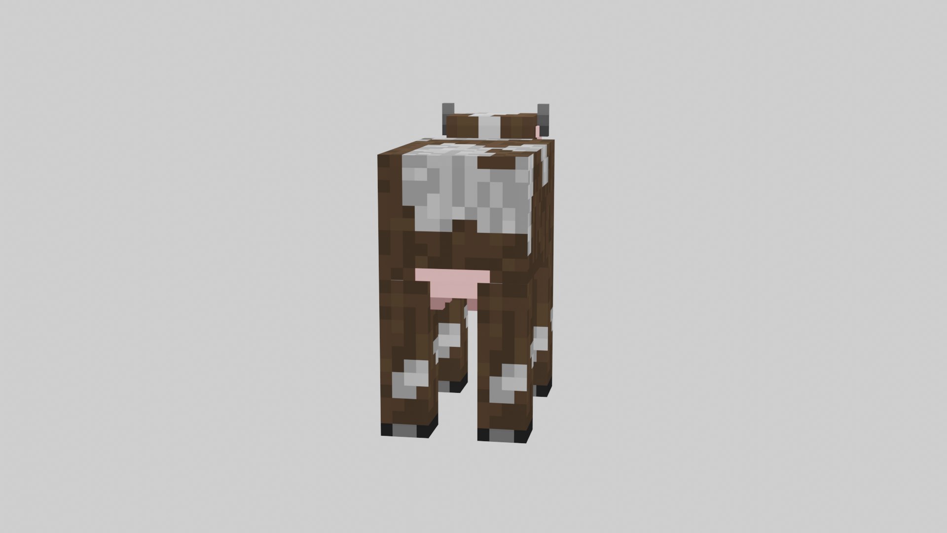 3D Minecraft Cow Rigged - TurboSquid 1980171