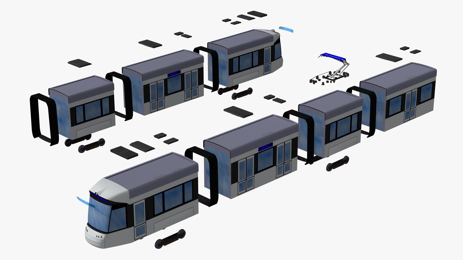 Tram - Stadler Tramlink 3D Model - TurboSquid 2043875