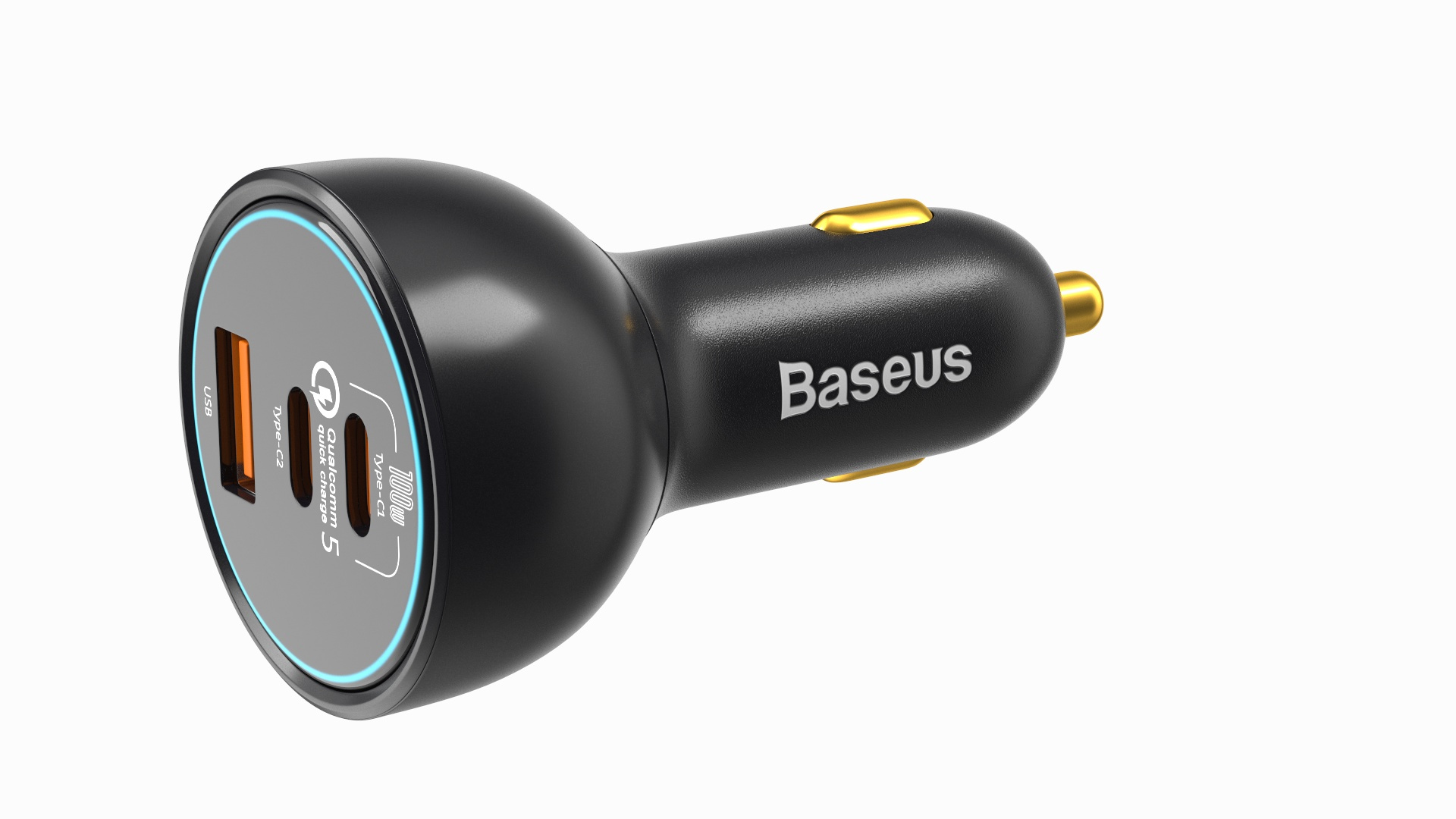 Baseus USB Type C Car Charger 3D model - TurboSquid 2160863