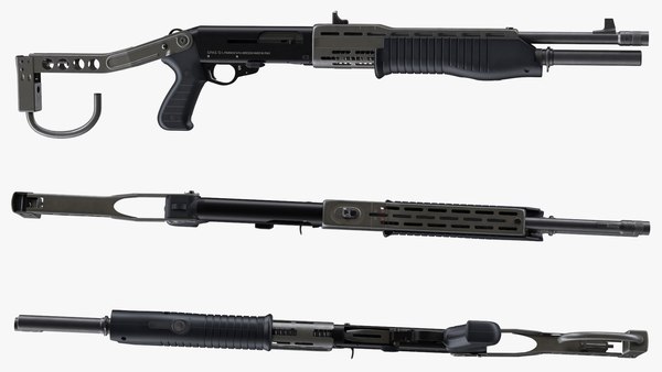 modelo 3d Escopeta de Combate Franchi SPAS 12 - TurboSquid 1987638