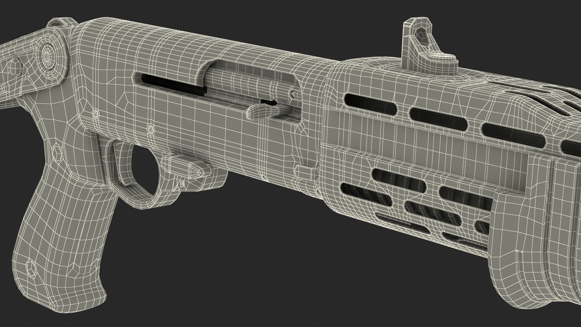 Combat Shotgun Franchi SPAS 12 3D - TurboSquid 1987638