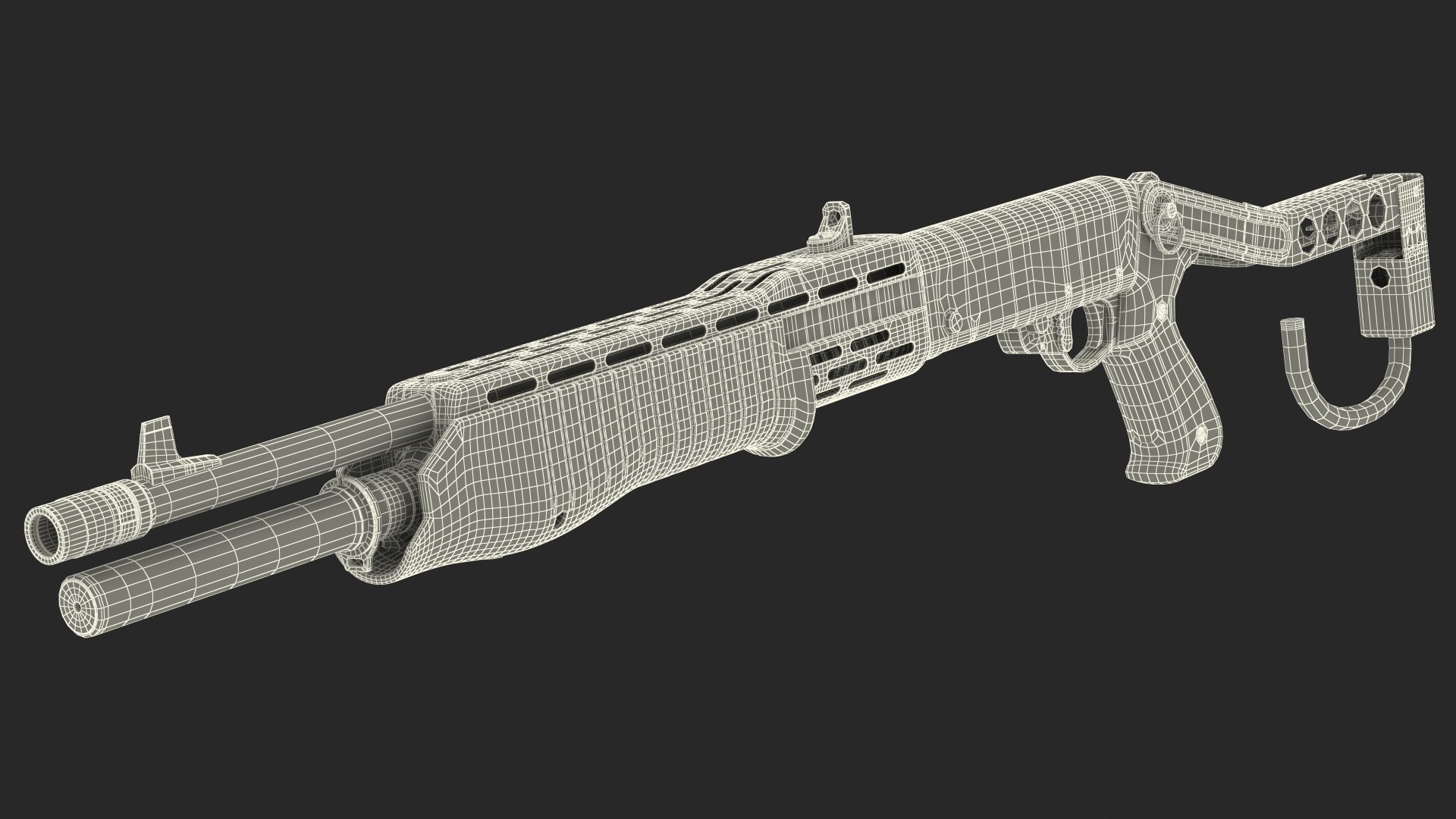 Combat Shotgun Franchi SPAS 12 3D - TurboSquid 1987638