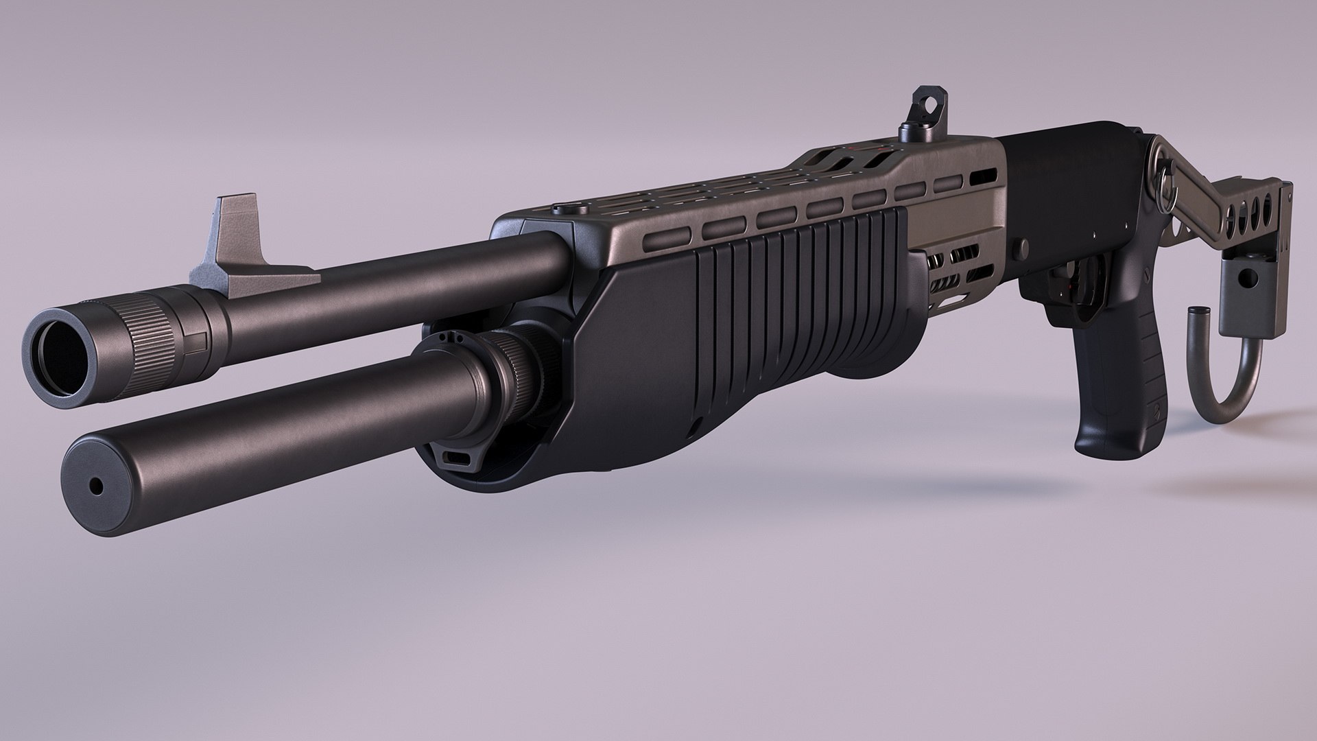Combat Shotgun Franchi SPAS 12 3D - TurboSquid 1987638