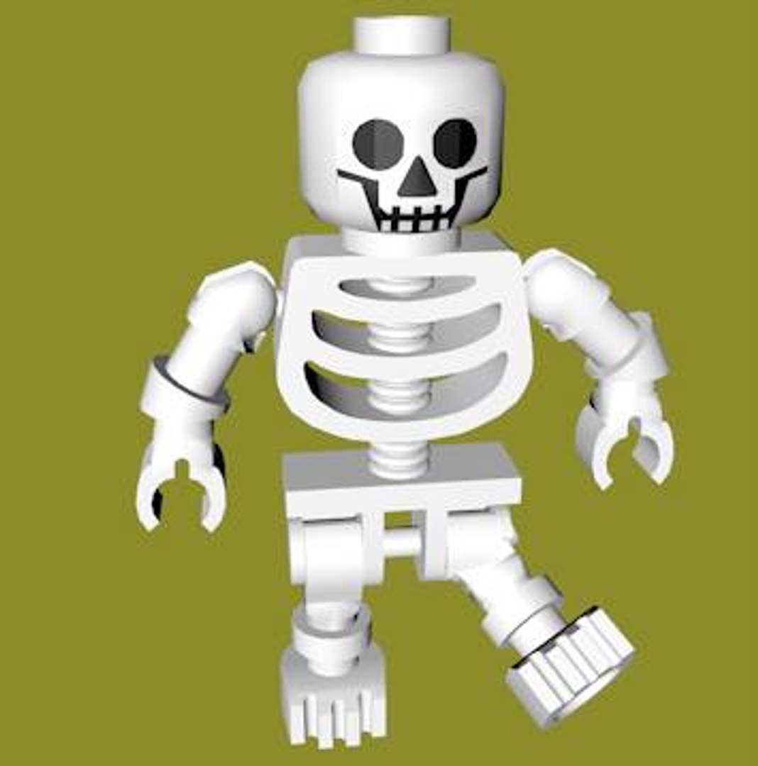 3d lego skeleton rigged