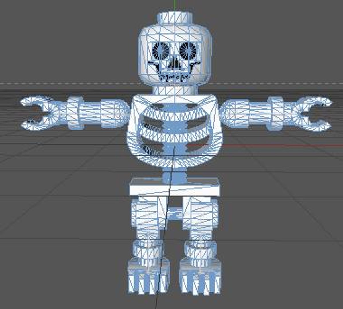 3d lego skeleton rigged