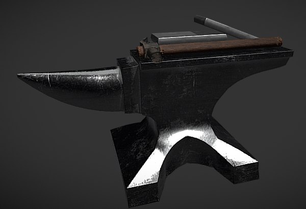 3D handpainted anvil - TurboSquid 1271896