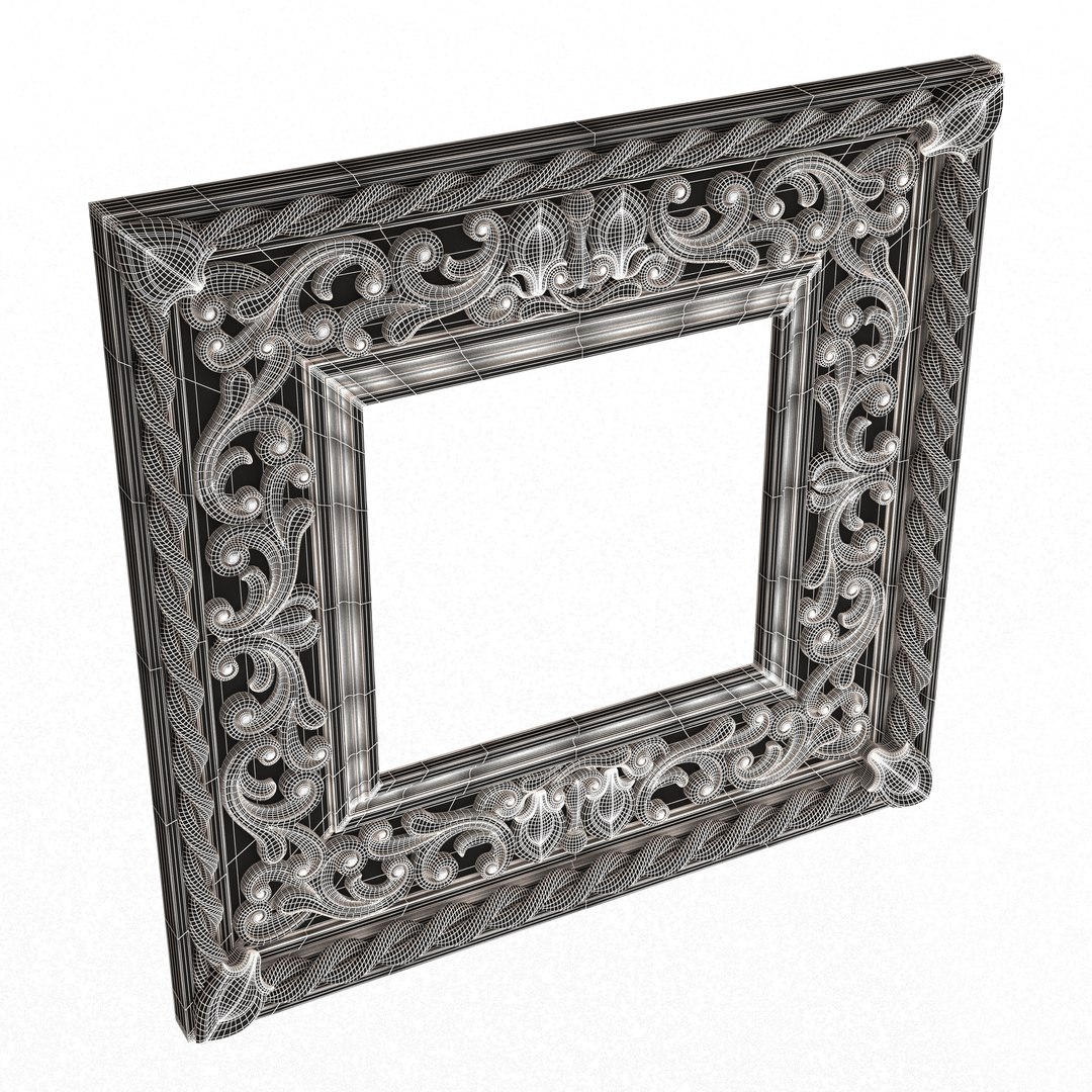 Classic Frame And Mirror 067 3D - TurboSquid 2156642