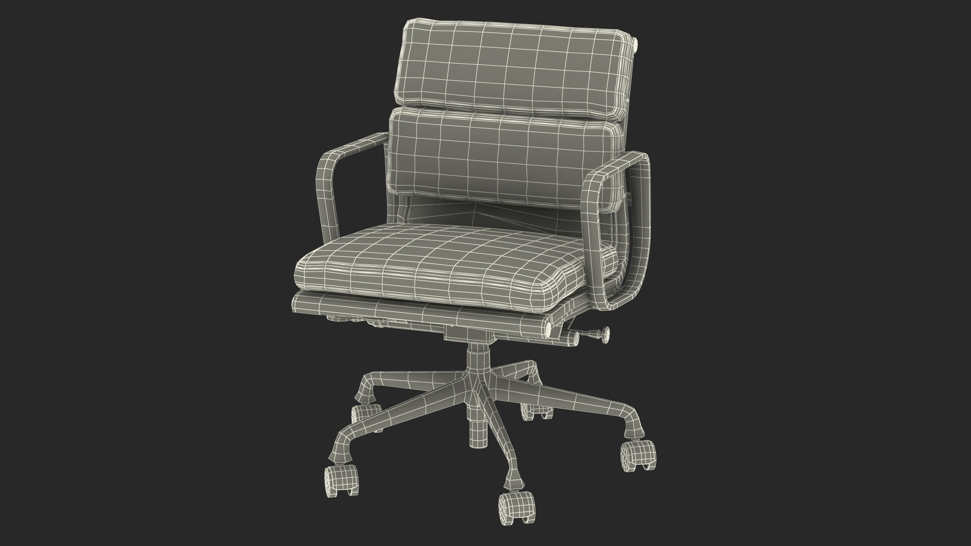 3D Model Management Chair Black Leather - TurboSquid 1755686