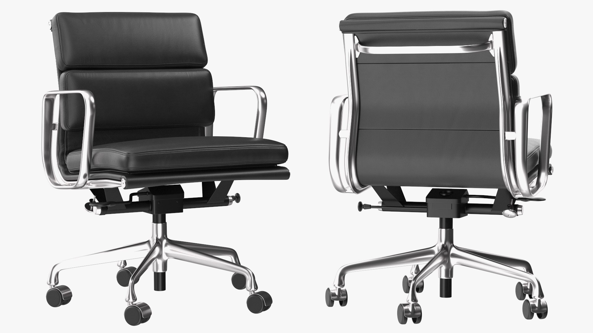3D model Management Chair Black Leather - TurboSquid 1755686