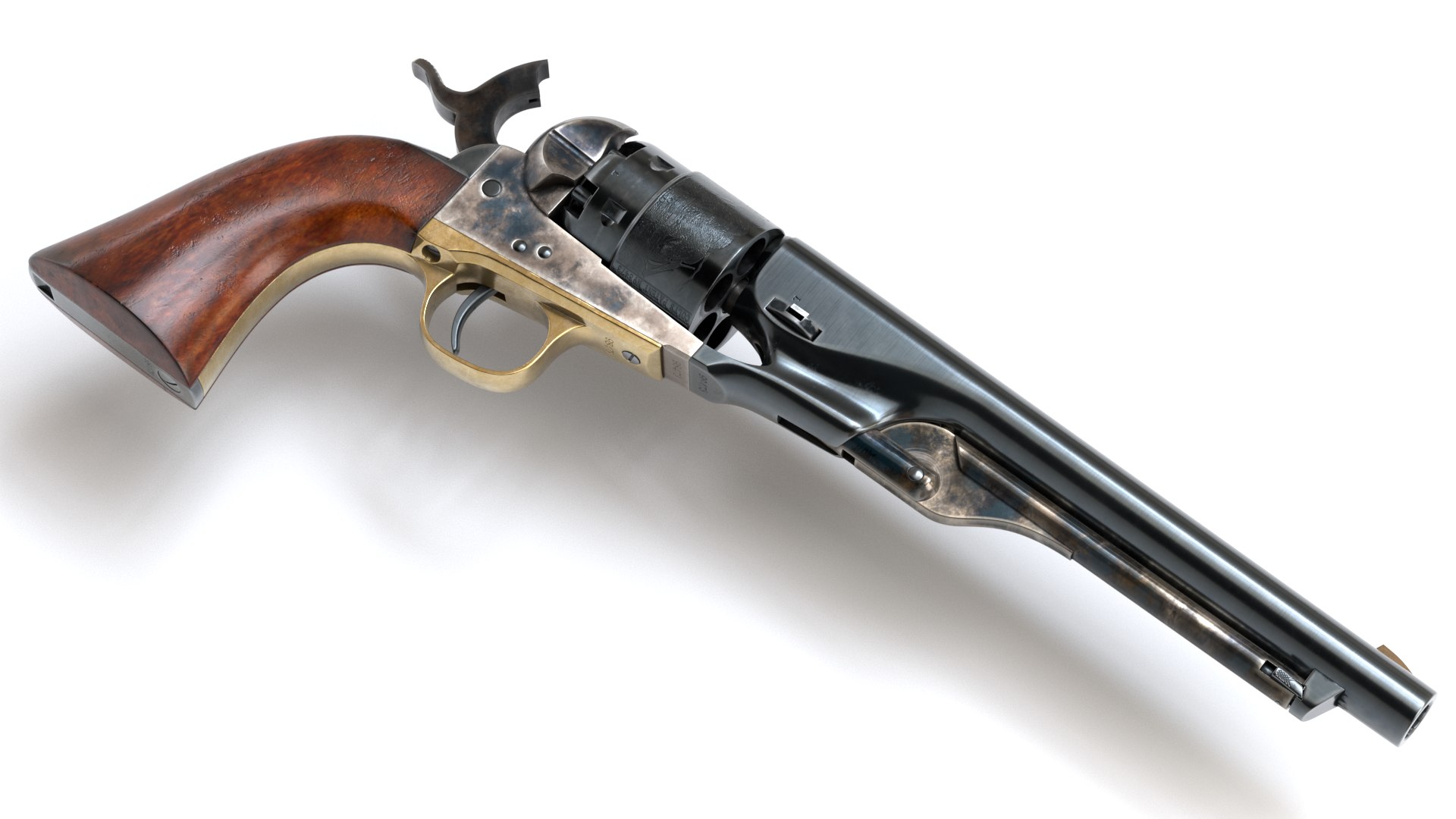 Colt 1860 Army 44 Cal Model - TurboSquid 1953999