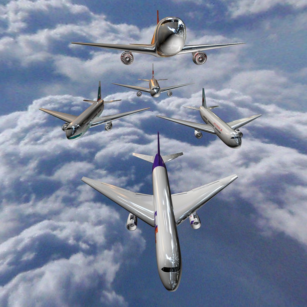 boeing 767 airplane 3d model