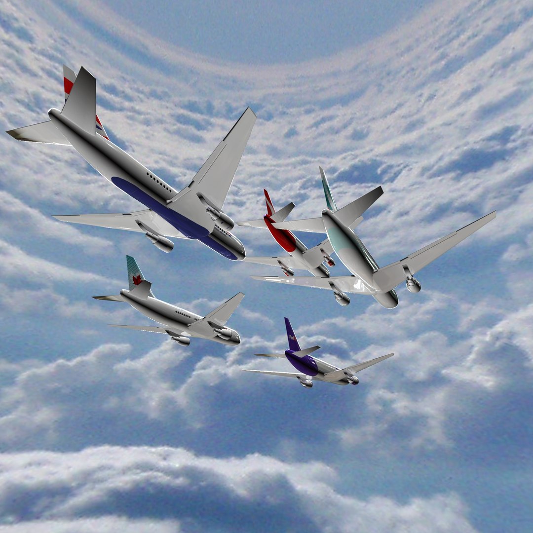 boeing 767 airplane 3d model