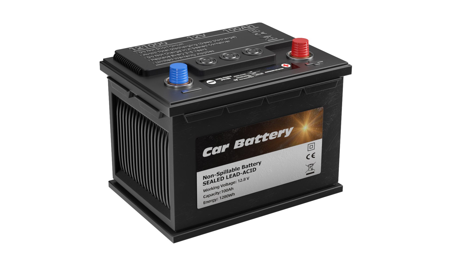 Car Battery Auto Lead Acid Batteries 3D Model Octane Render 3D ...