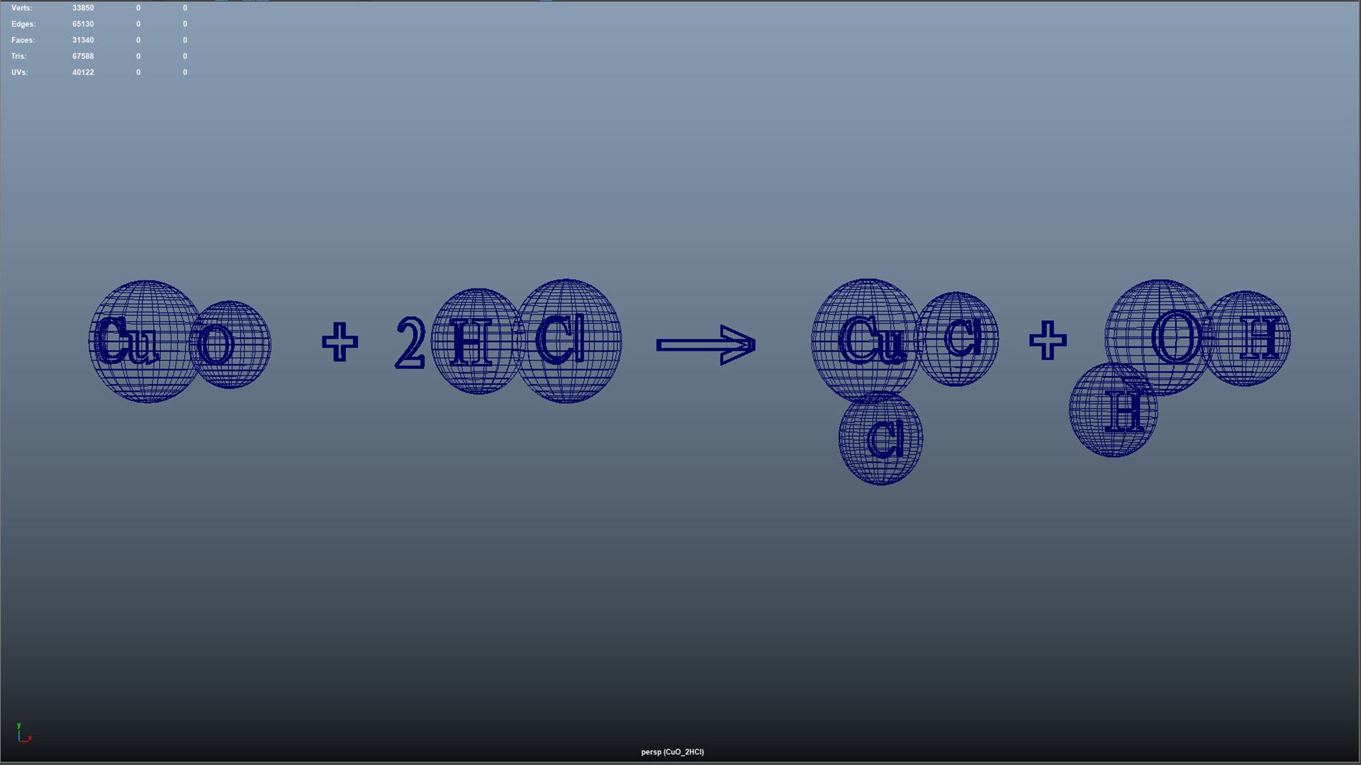 3D Formation Of Copper II Chloride - TurboSquid 2337646
