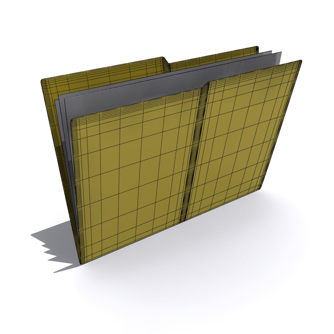 folder stack 3d model
