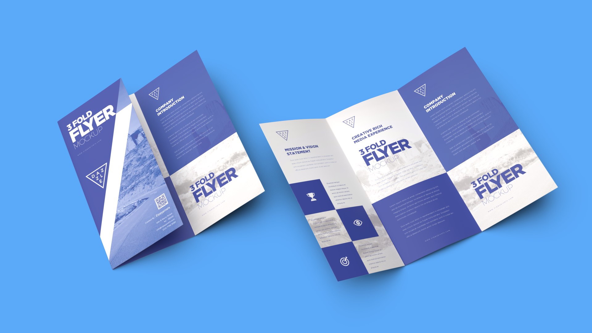 3D A4 C Fold Flyer - TurboSquid 1510999