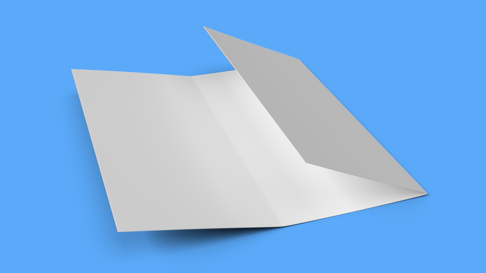 3D A4 C Fold Flyer - TurboSquid 1510999