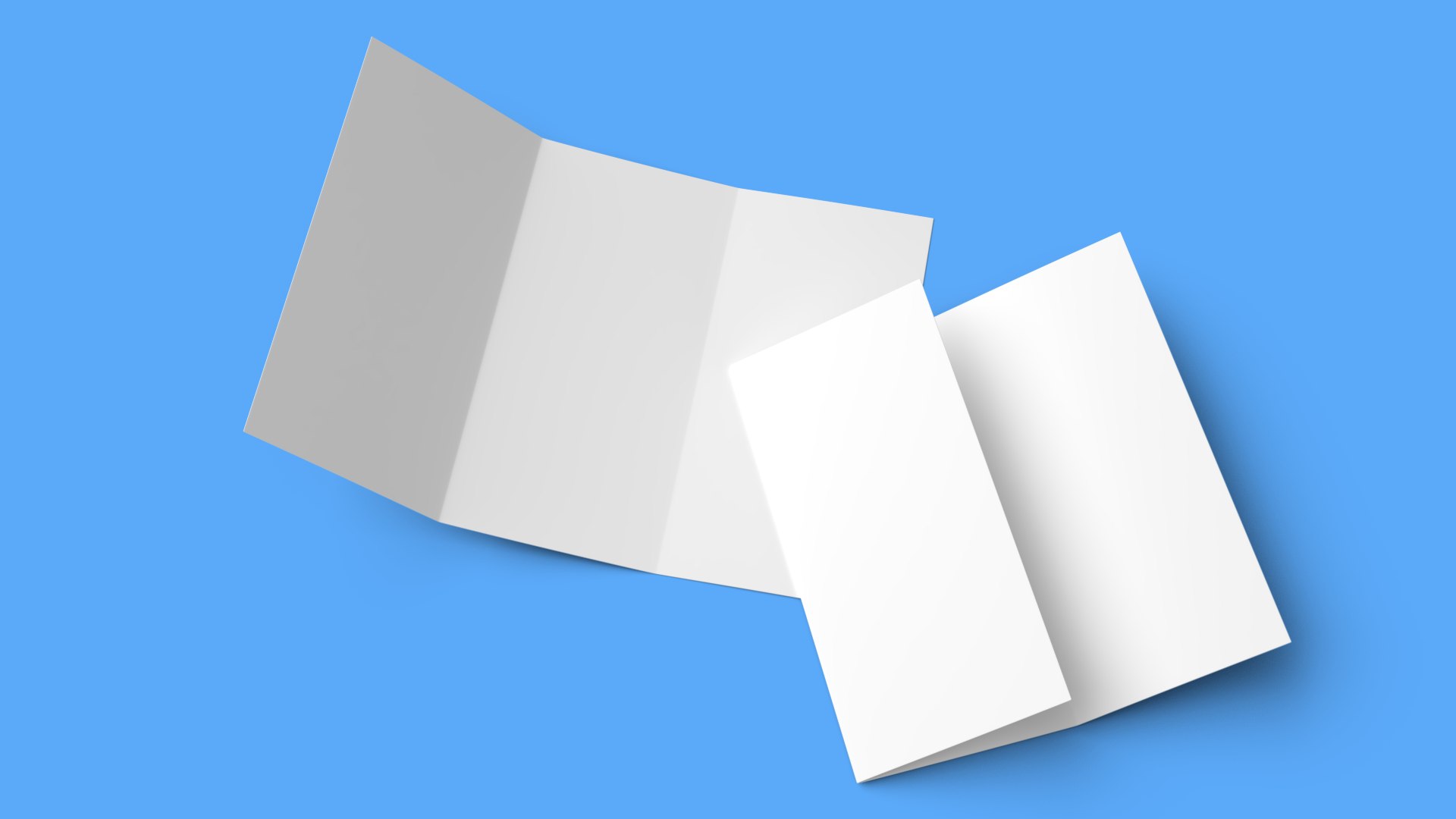 3D A4 C Fold Flyer - TurboSquid 1510999