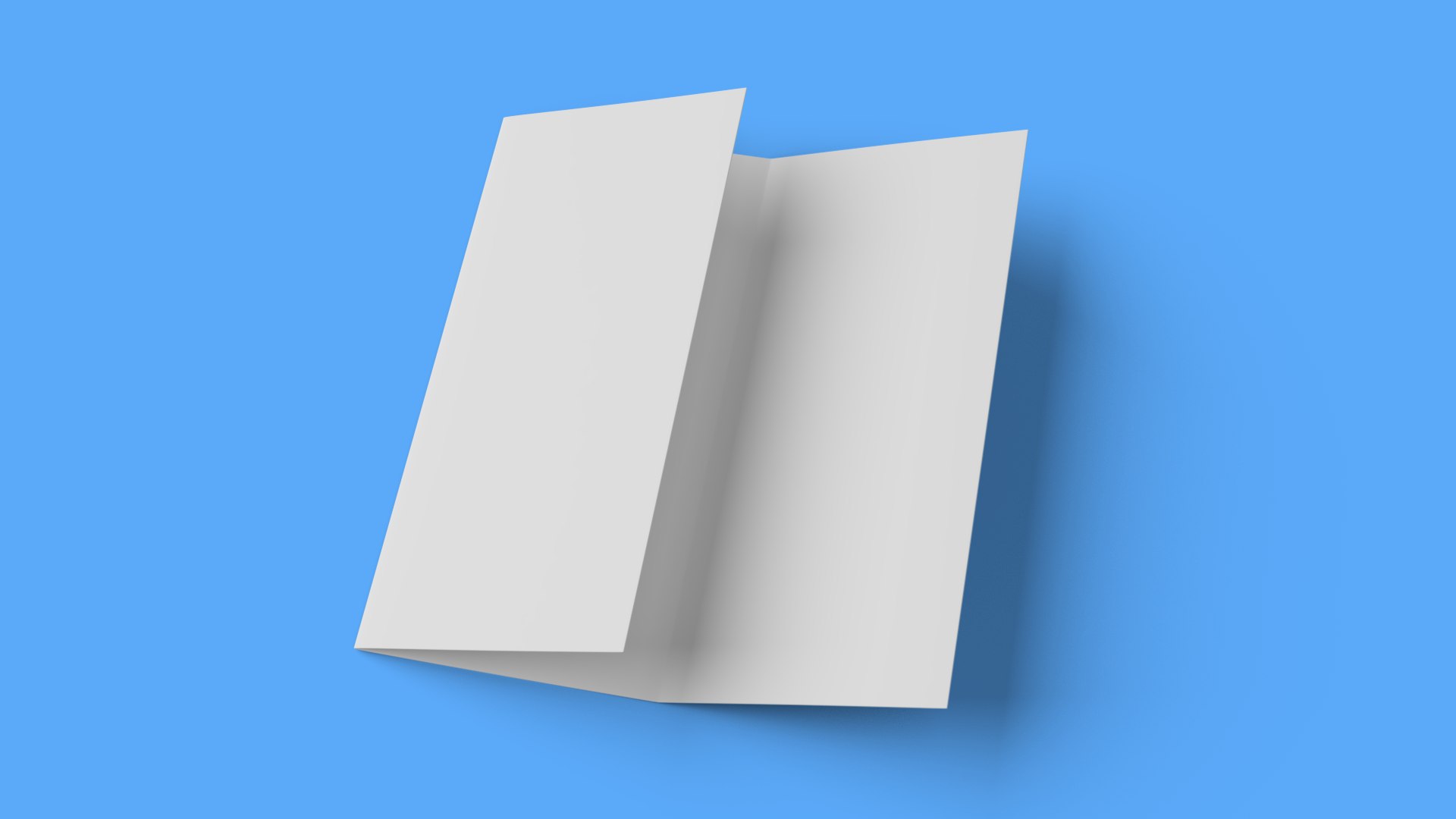 3D A4 C Fold Flyer - TurboSquid 1510999