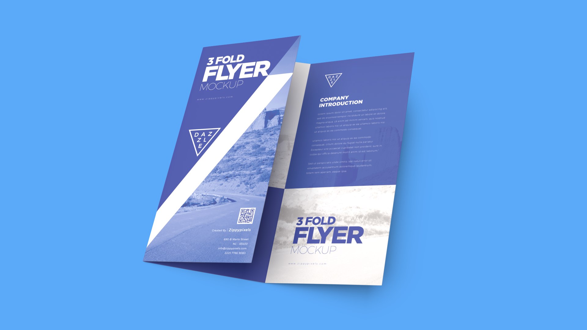 3D A4 C Fold Flyer - TurboSquid 1510999