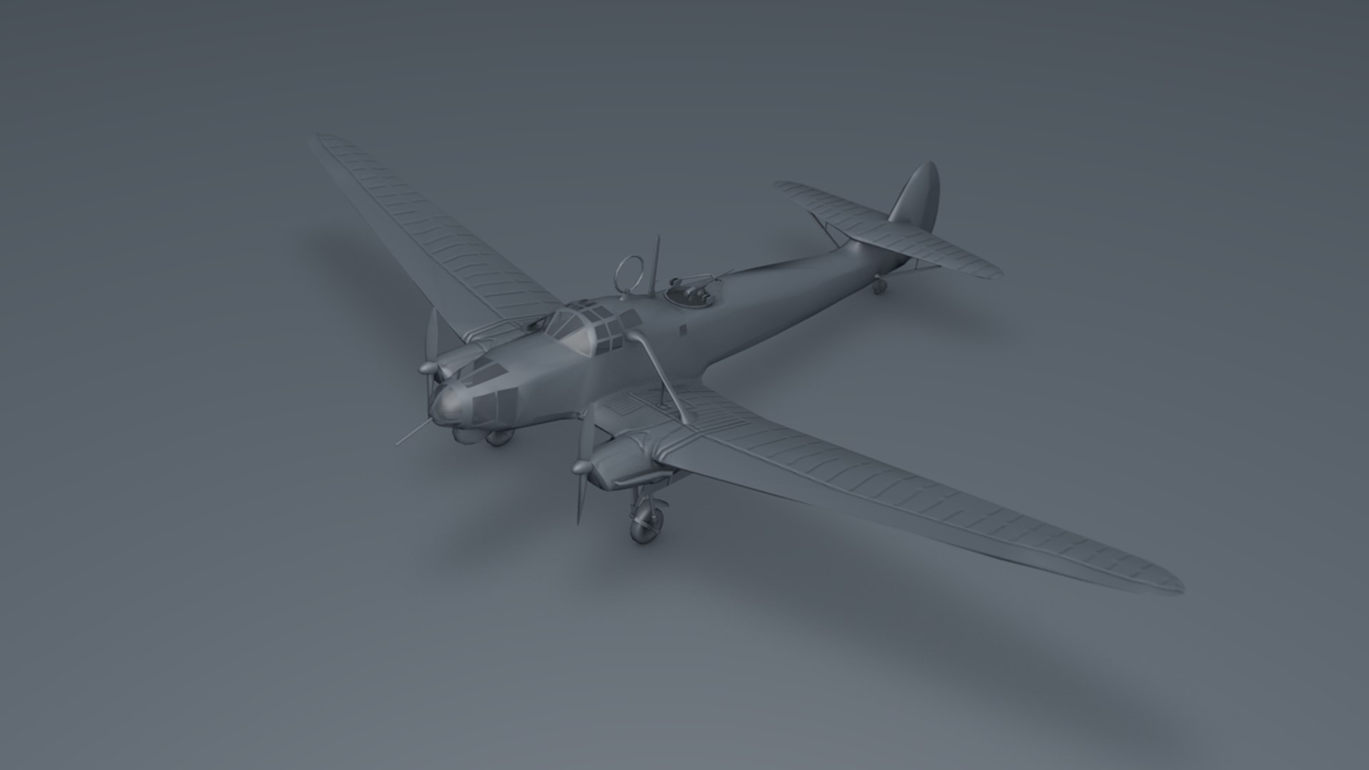 Focke wulf 58 b 3D model - TurboSquid 1494317
