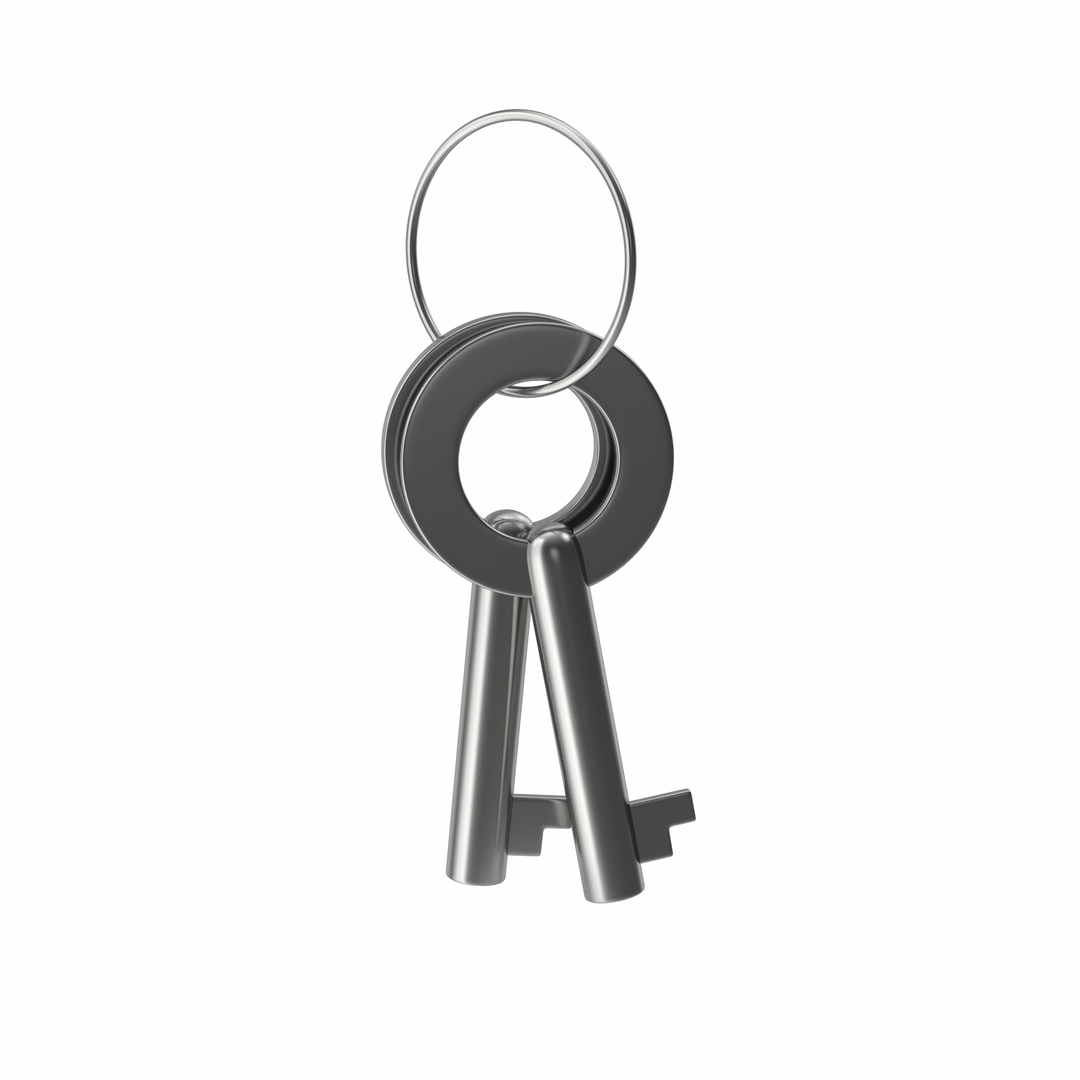 3D Hanging Handcuff Keys Model - TurboSquid 2156537