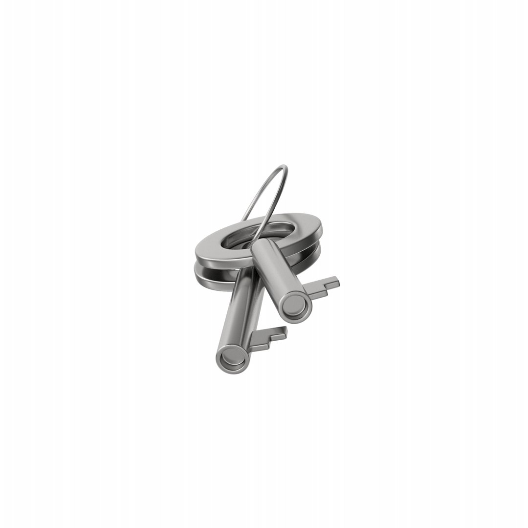 3D Hanging Handcuff Keys Model - TurboSquid 2156537