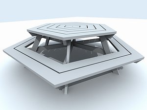 3D Table Hexagon Models - Browse & Download Formats - TurboSquid