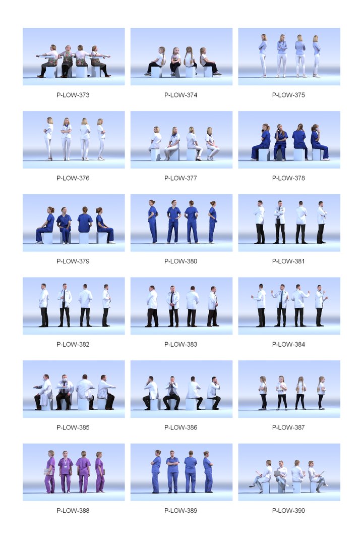 Lo-poly People Vol 4 3D Model - TurboSquid 1241930