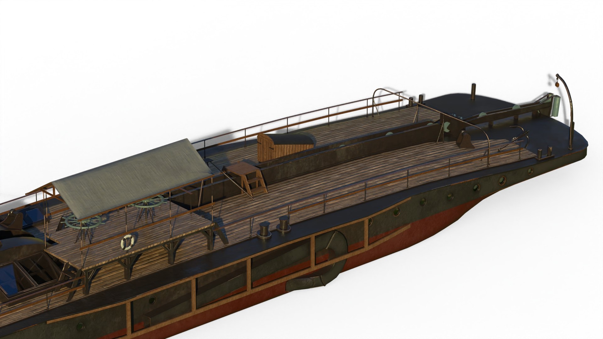 Chain Boat 3D - TurboSquid 2220003