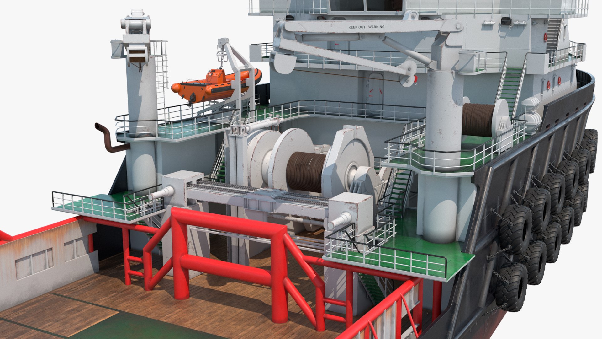 Bylgia Deep-Sea Anchor Handling Tug Rigged For Maya 3D - TurboSquid 2436986