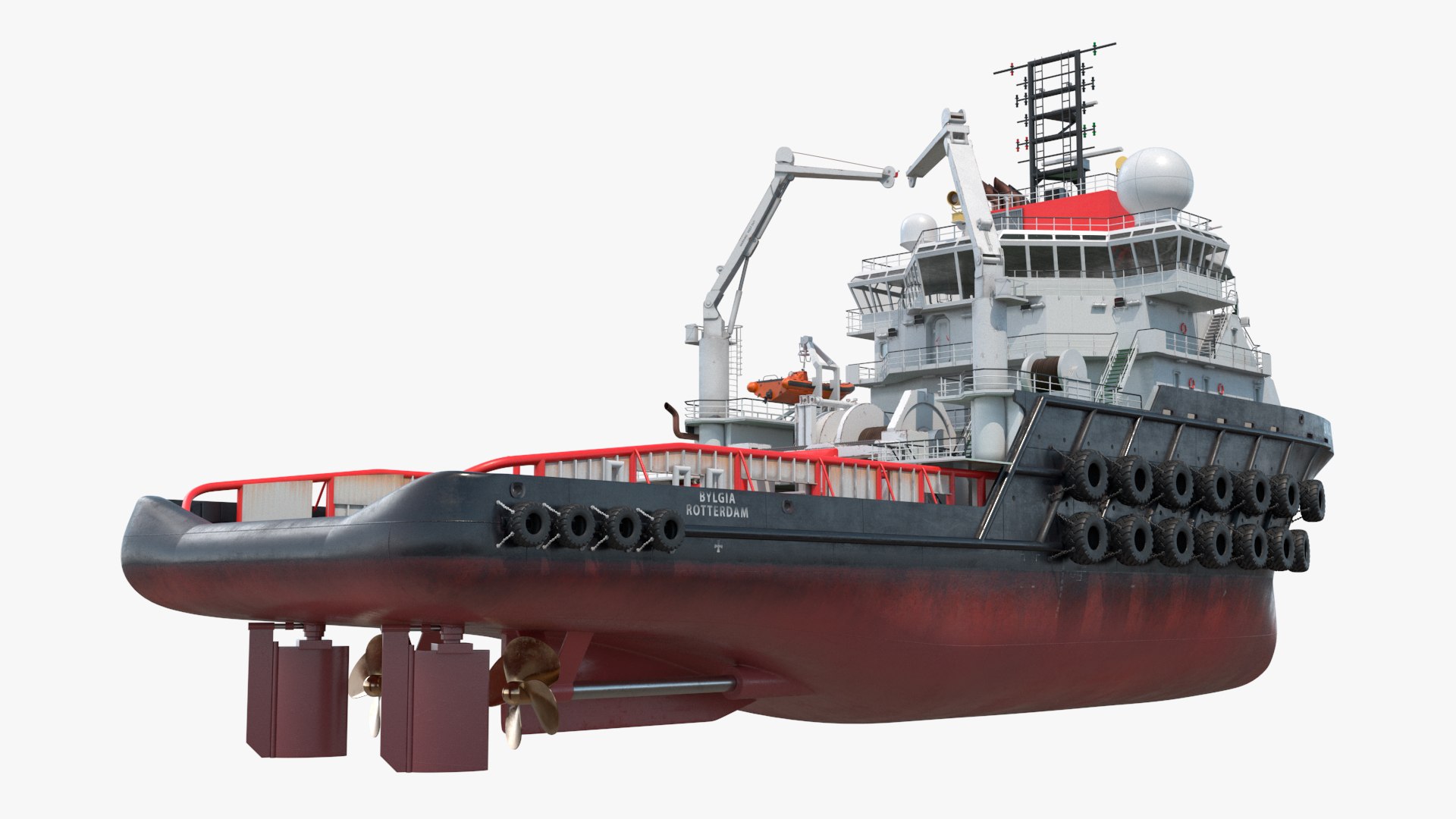 Bylgia Deep-Sea Anchor Handling Tug Rigged For Maya 3D - TurboSquid 2436986