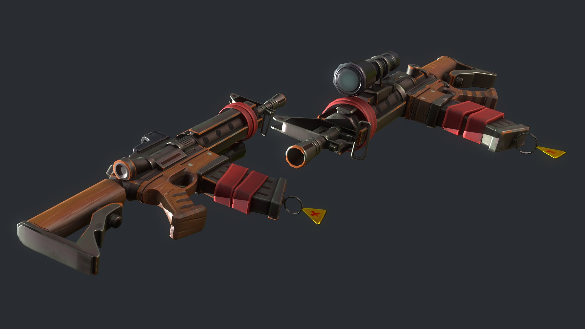 3D Stylized Carbine Rifile - TurboSquid 1861529