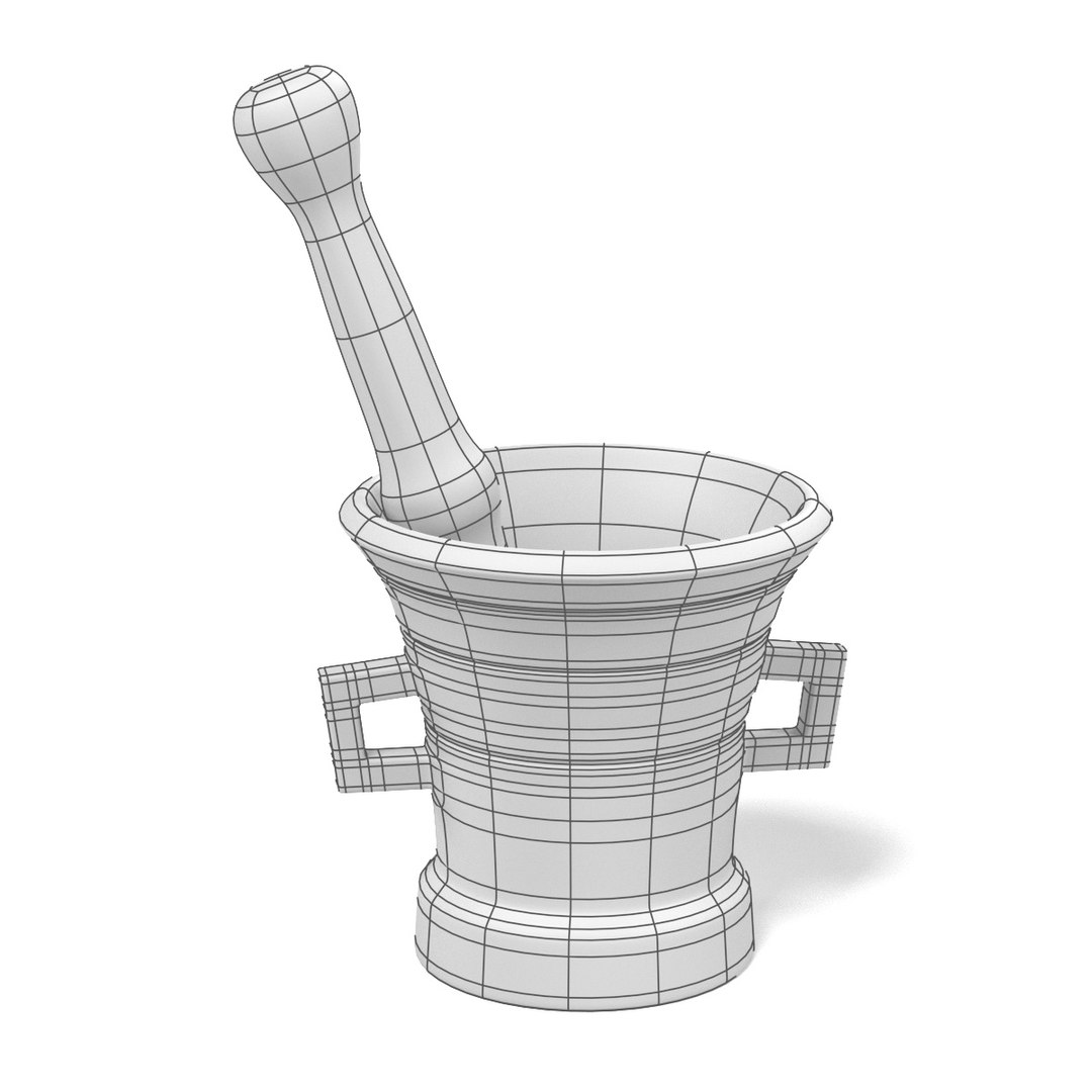 3d Model Of Alchemy Mortar