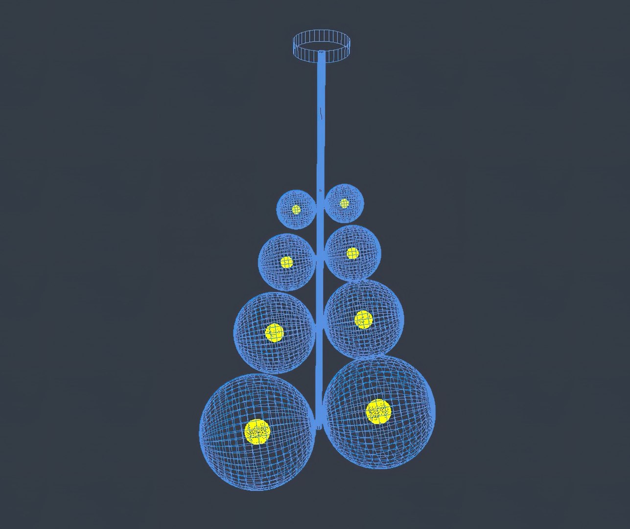 3D Atelier Areti - Perspective Ceiling Light - TurboSquid 2252260