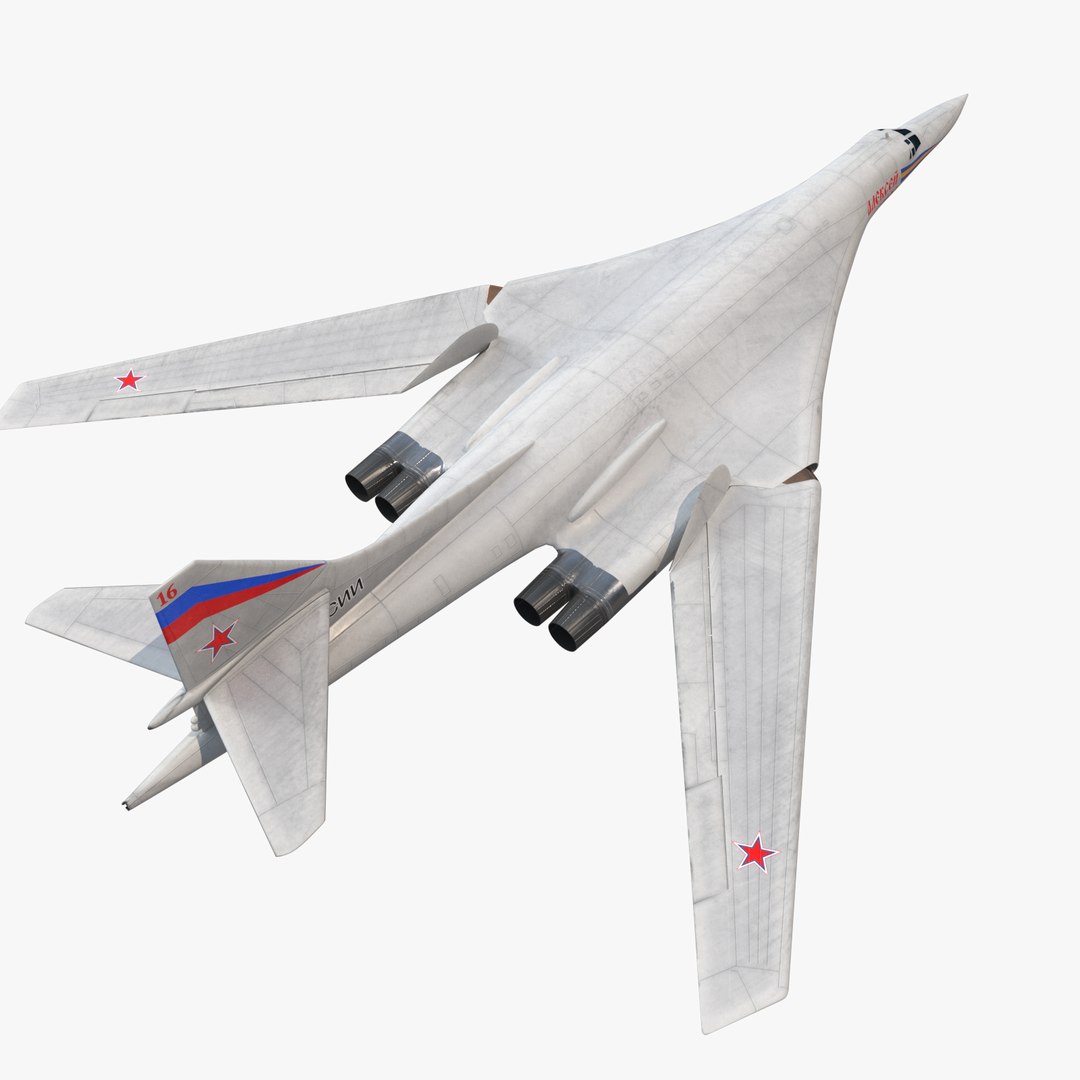 Tu-160 Tupolev Blackjack Bomber 3D Model - TurboSquid 1238044