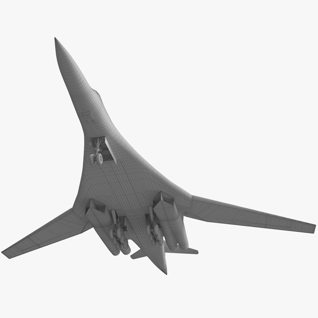 Tu-160 Tupolev Blackjack Bomber 3D Model - TurboSquid 1238044