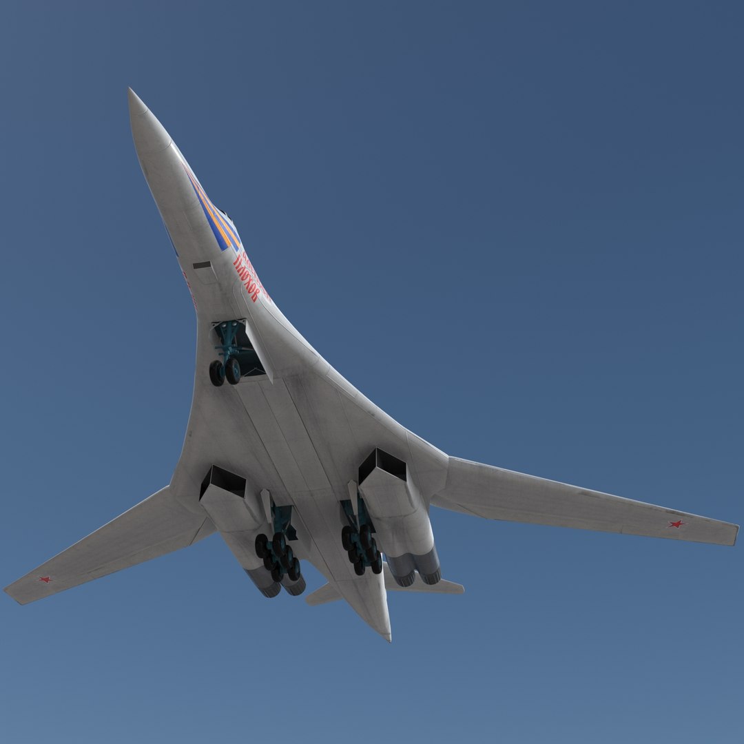 Tu-160 Tupolev Blackjack Bomber 3D Model - TurboSquid 1238044