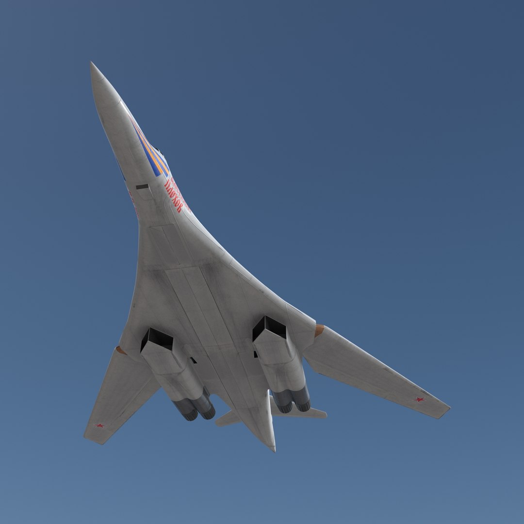 Tu-160 Tupolev Blackjack Bomber 3D Model - TurboSquid 1238044