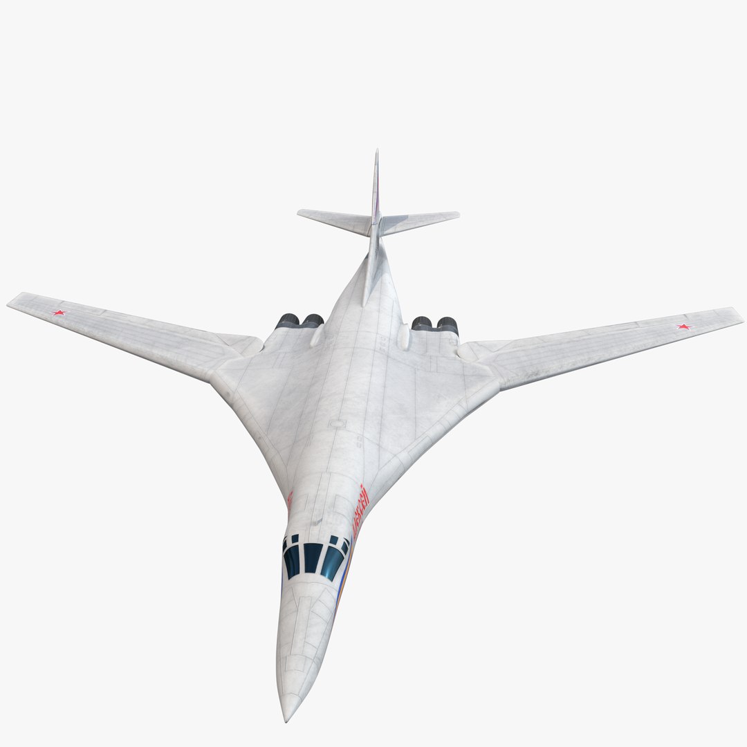 Tu-160 Tupolev Blackjack Bomber 3D Model - TurboSquid 1238044