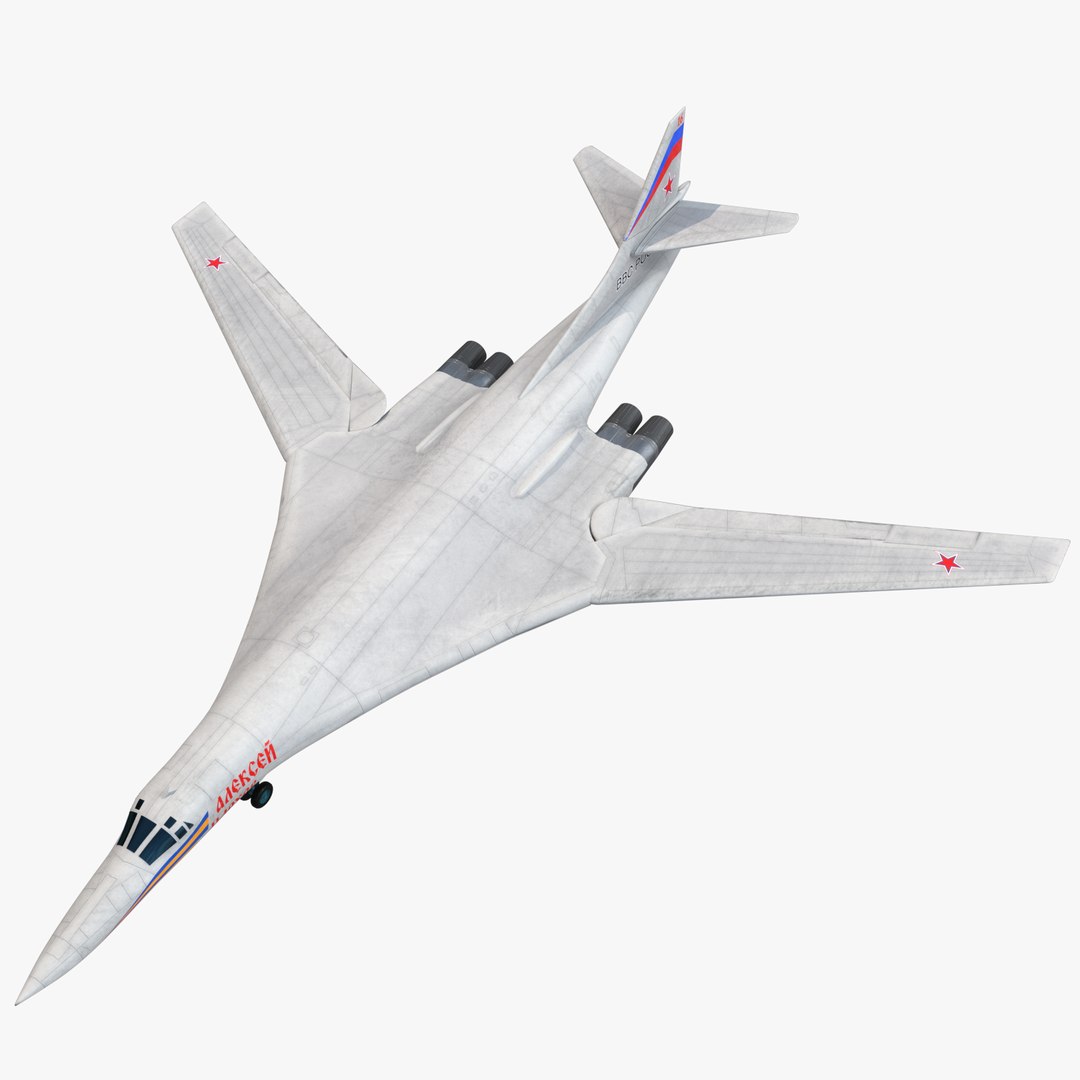 Tu-160 Tupolev Blackjack Bomber 3D Model - TurboSquid 1238044