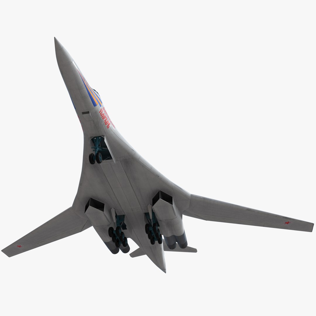 Tu-160 Tupolev Blackjack Bomber 3D Model - TurboSquid 1238044