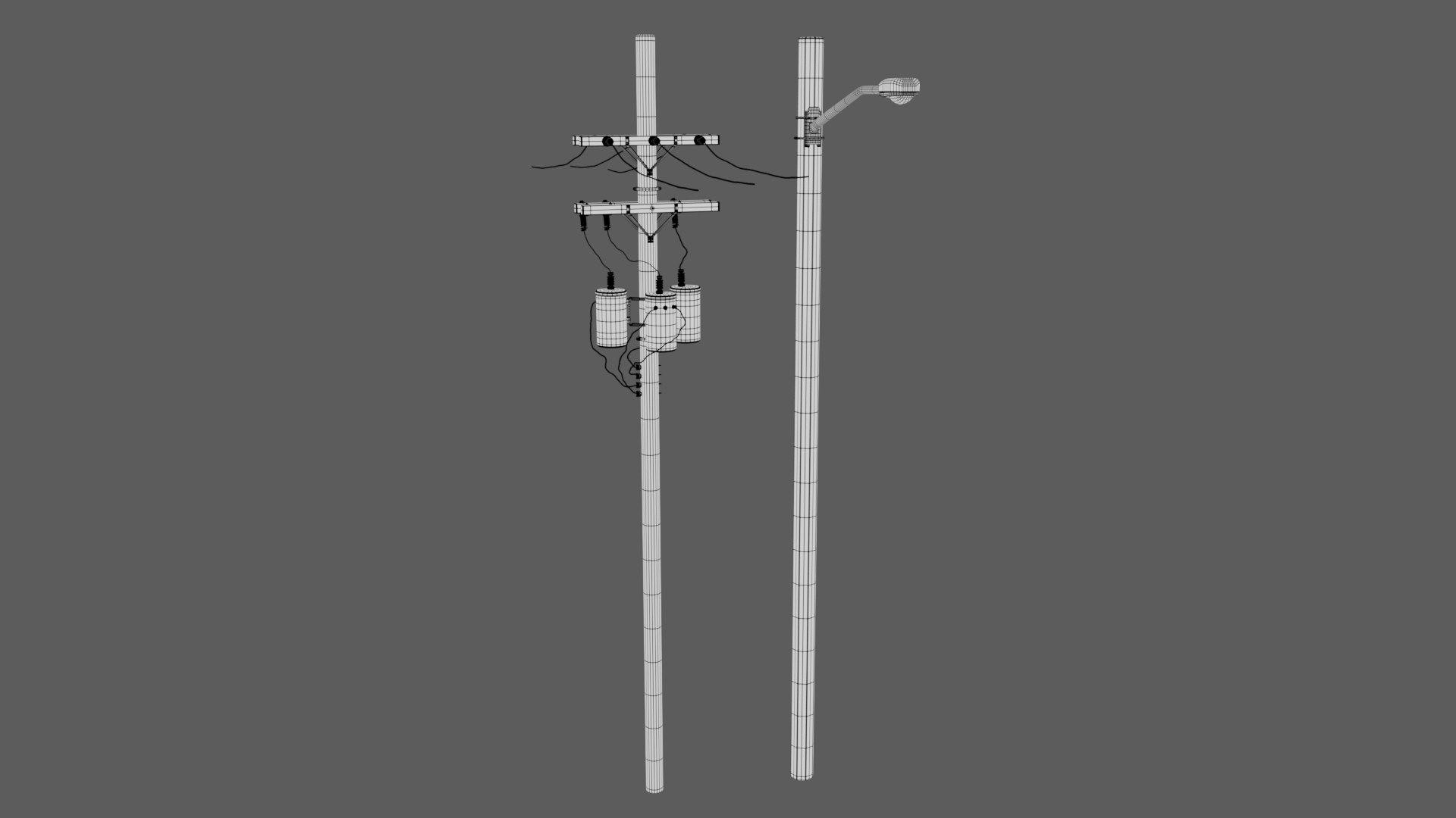 Street Light Poles Bundle Pack 2x1 Model - TurboSquid 2388431