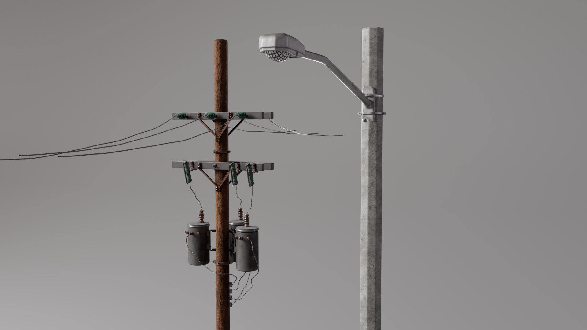 Street Light Poles Bundle Pack 2x1 Model - TurboSquid 2388431