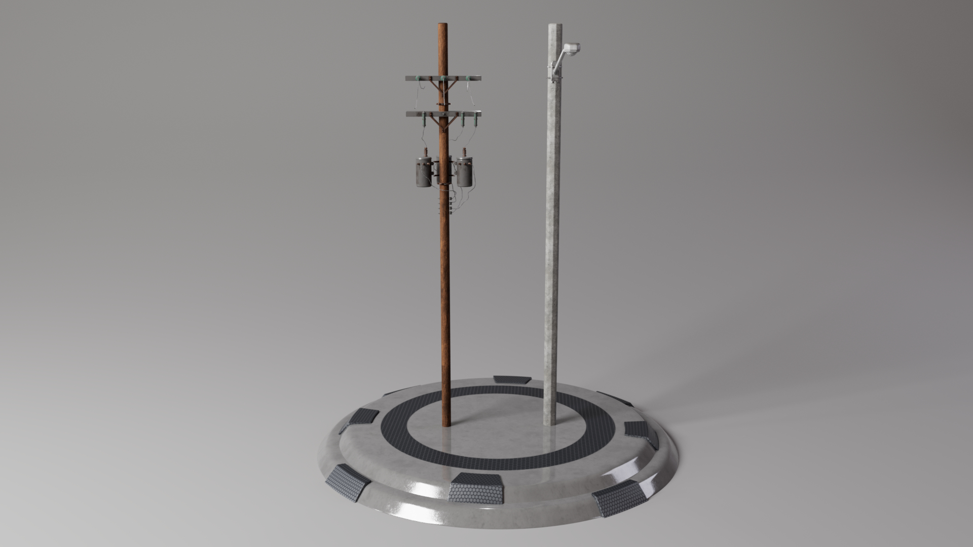 Street Light Poles Bundle Pack 2x1 Model - TurboSquid 2388431