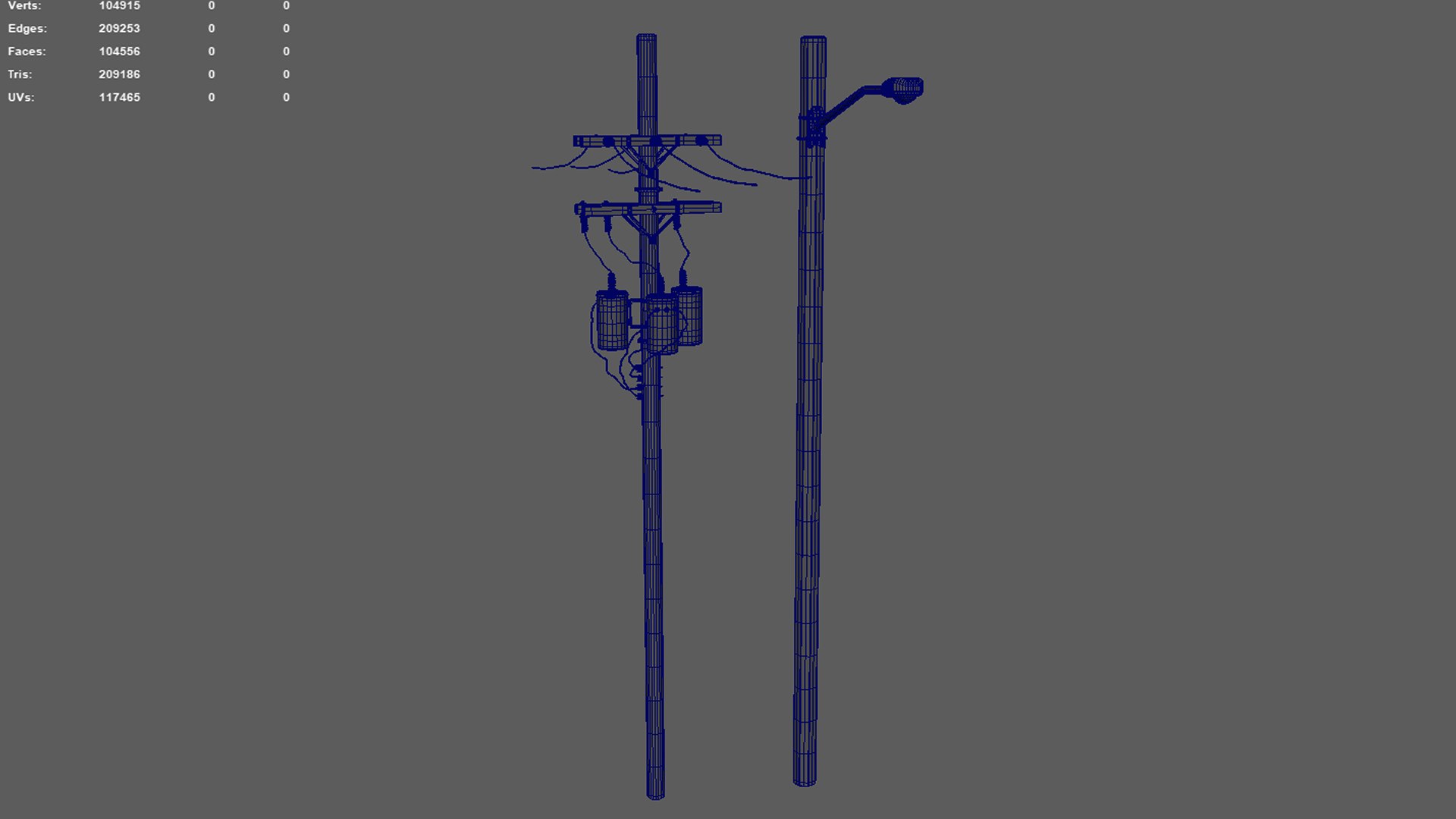 Street Light Poles Bundle Pack 2x1 Model - TurboSquid 2388431