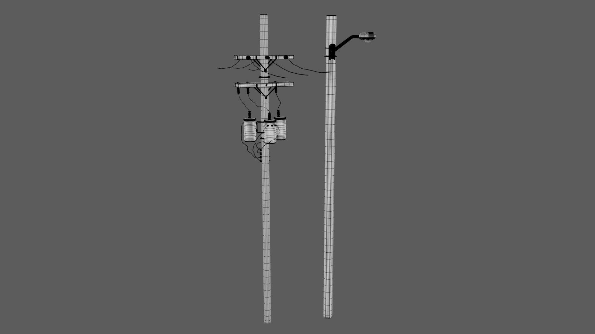 Street Light Poles Bundle Pack 2x1 Model - TurboSquid 2388431
