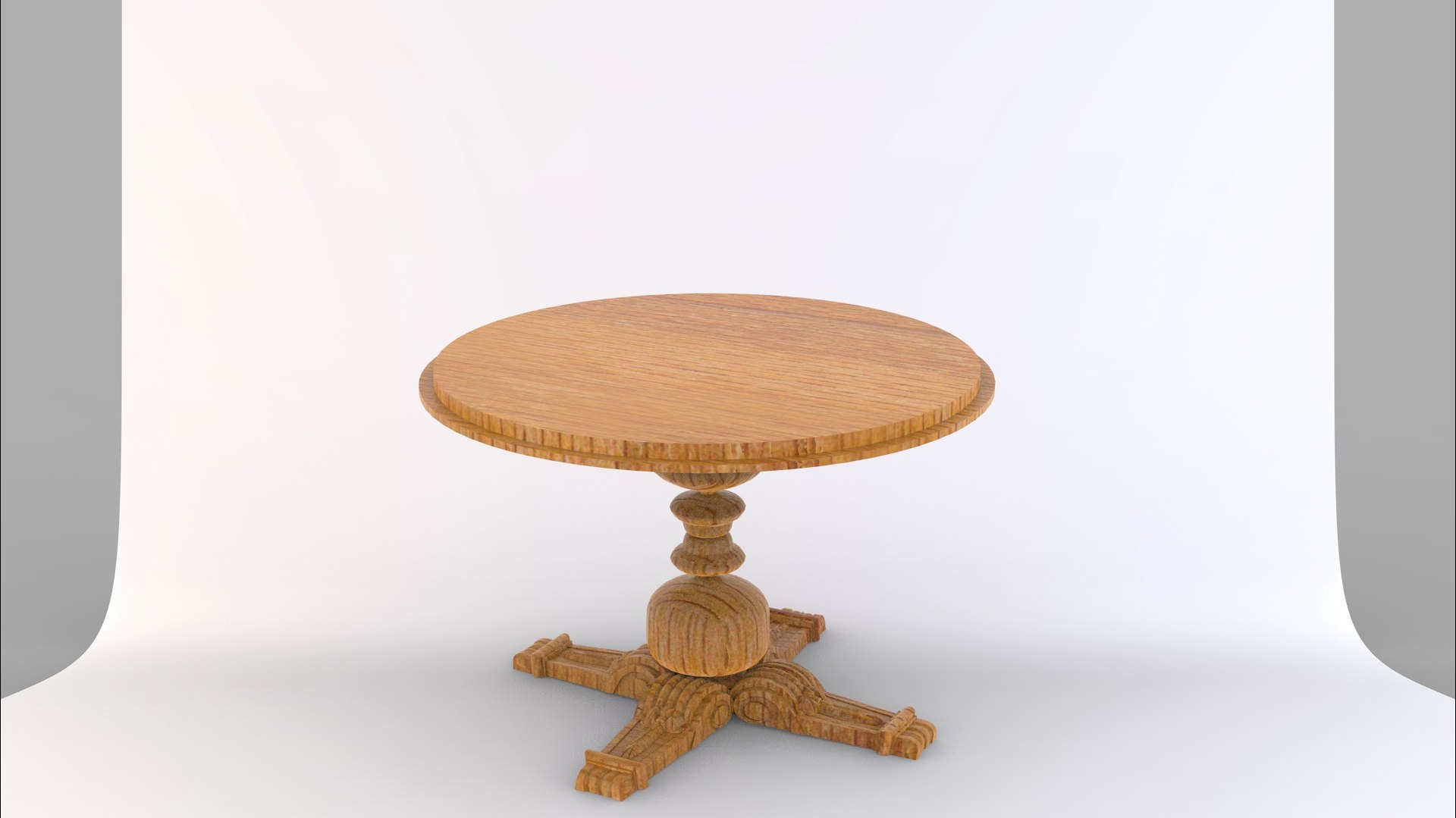 Wooden Table - Model - TurboSquid 1532377